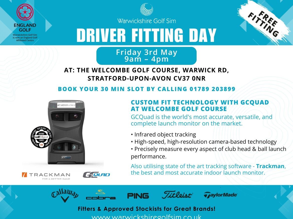FREE Driver Fitting Day with GCQuad & Trackman at Welcombe Golf