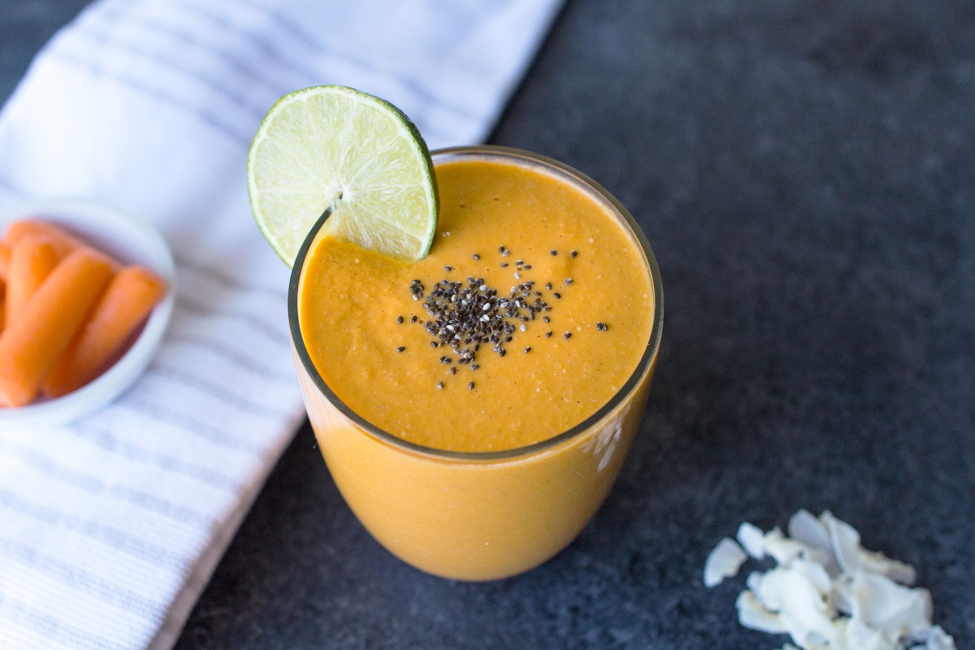 Công thức sinh tố Xoài chanh cà rốt