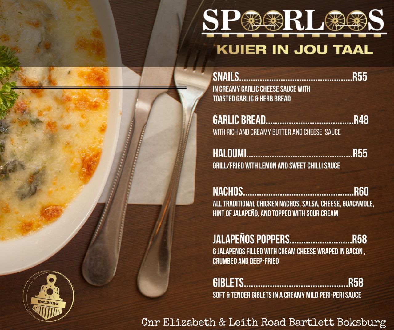 Spoorloos Pub & Grill Boksburg | Bistro | Bar