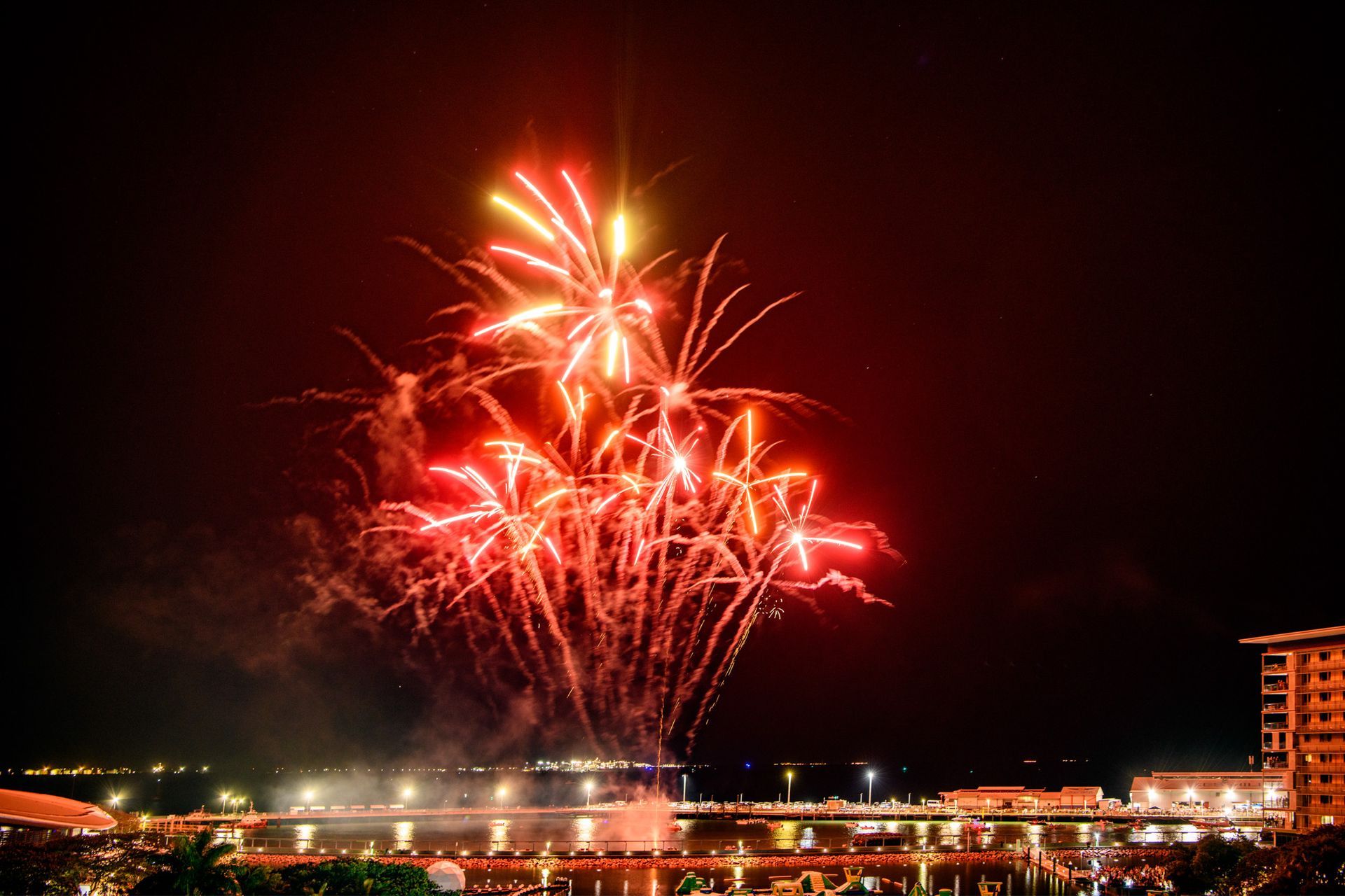 Fireworks at the Waterfront