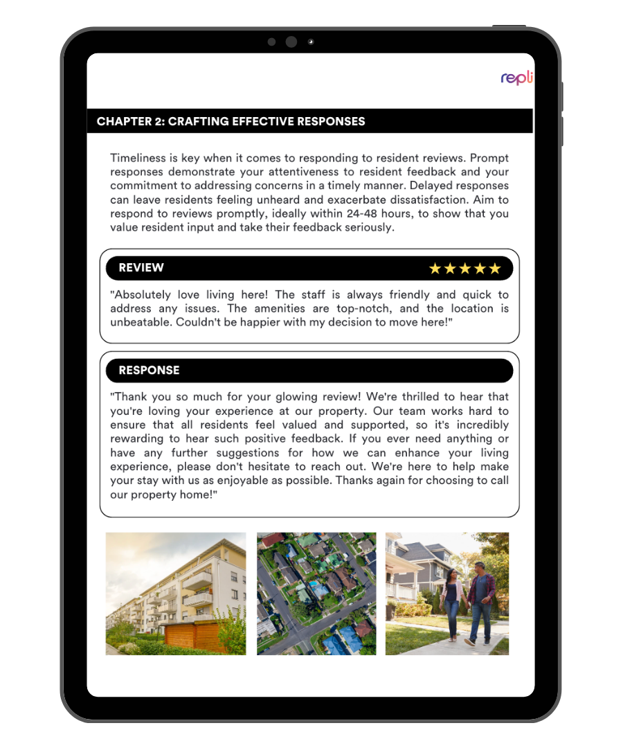 Resident Review Responses for Multifamily Marketing