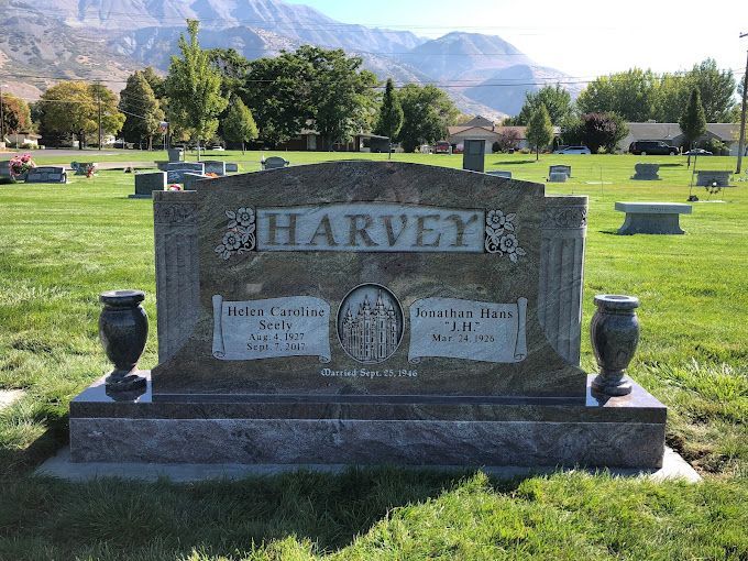 Headstone Photo Gallery | Walker Monument | Utah