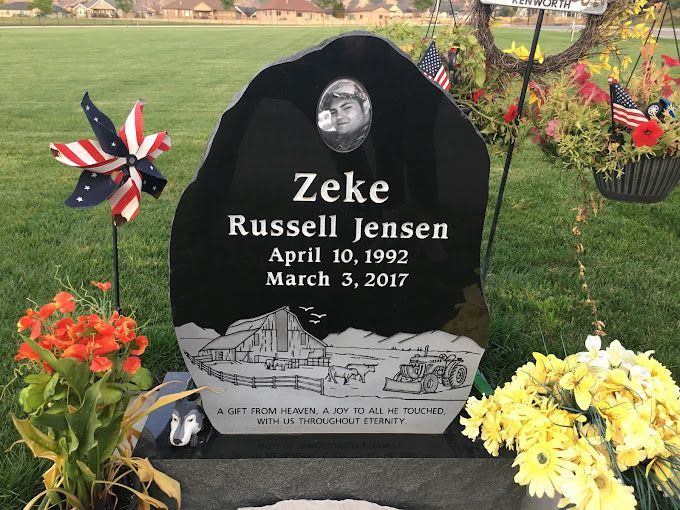 Headstone Photo Gallery | Walker Monument | Utah