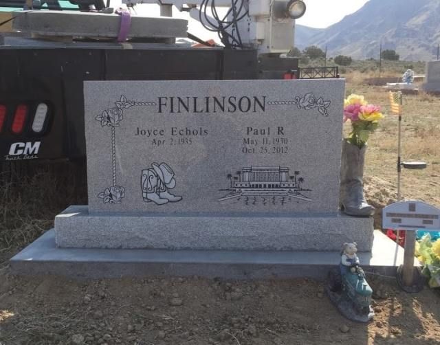 Headstone Photo Gallery | Walker Monument | Utah