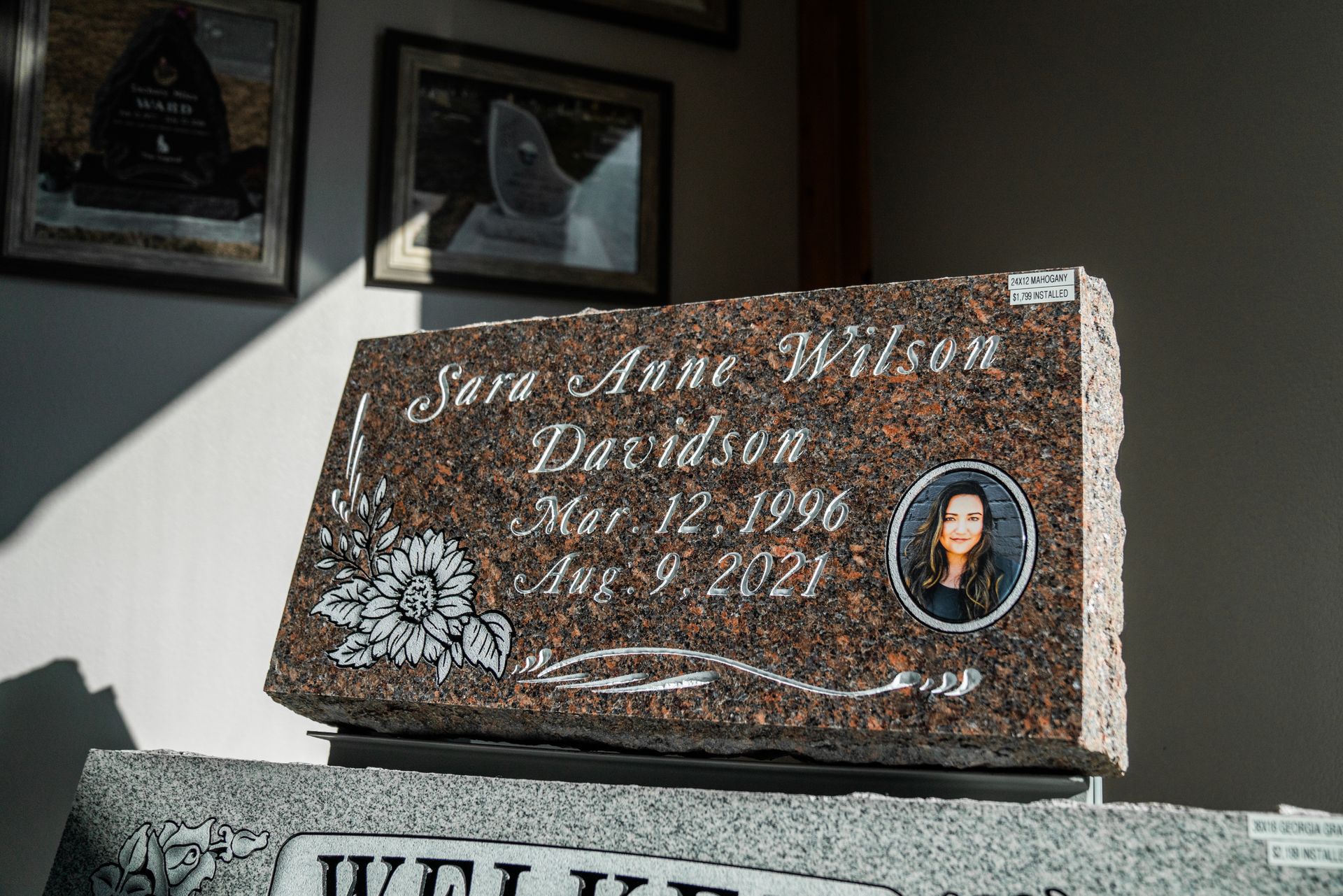 Headstone Photo Gallery | Walker Monument | Utah