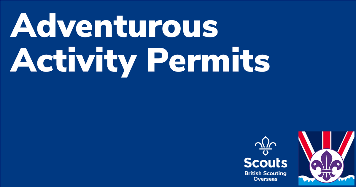 Activity Permits | British Scouting Overseas