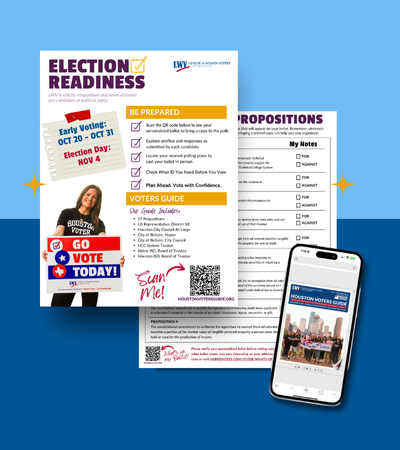 2025 Election Readiness Worksheet | Houston Voters Guide