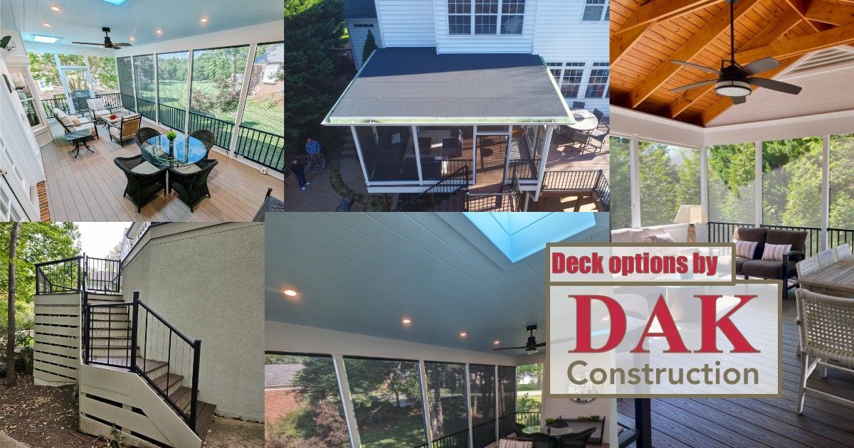 Custom Outdoor Living Options by DAK Construction | Decks, Roofs ...