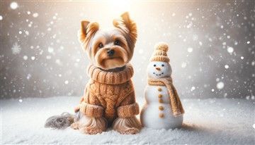 Winter Care for a Yorkshire Terrier