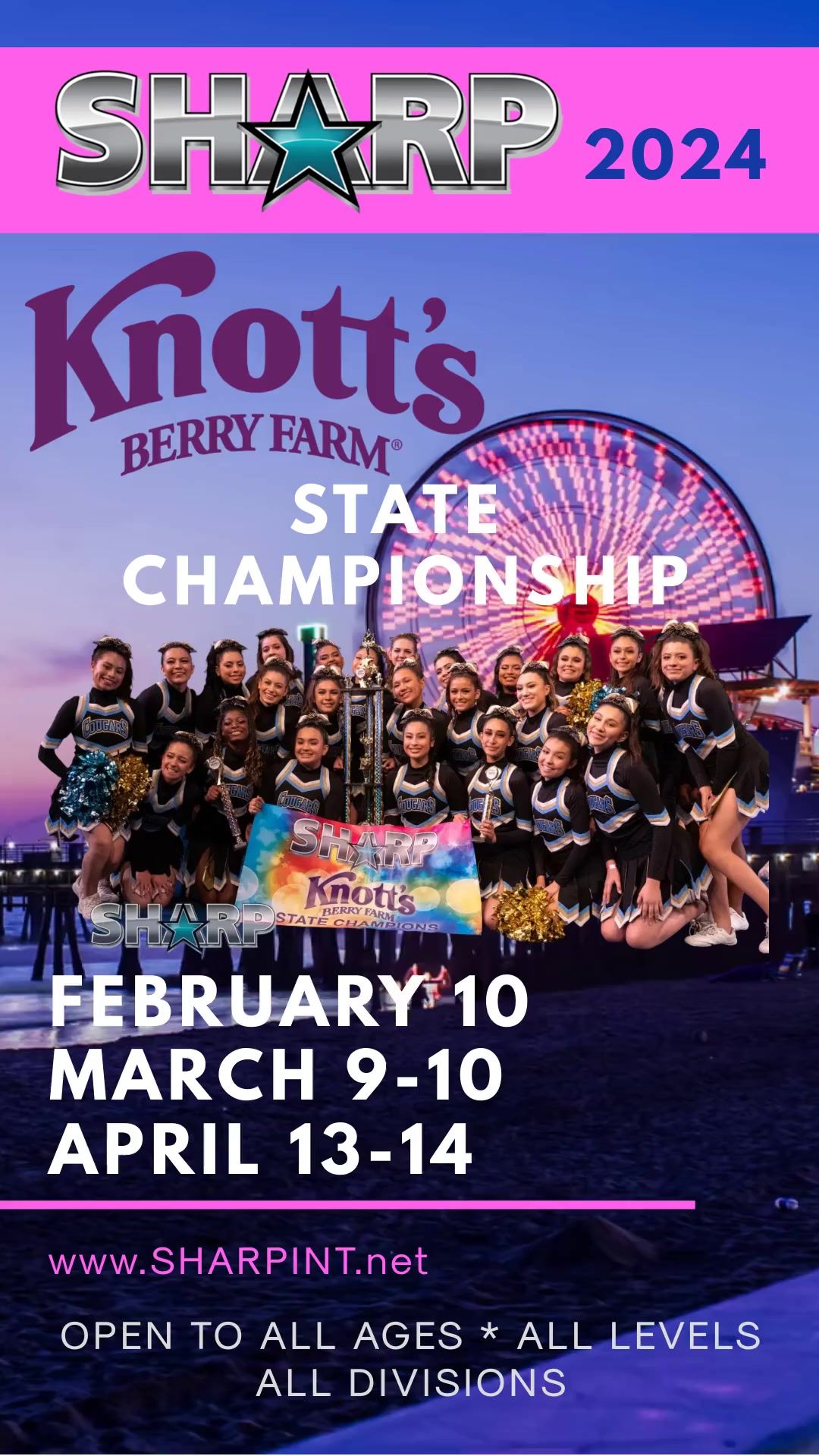 SHARP International Knott's Berry Farm State Championship Page