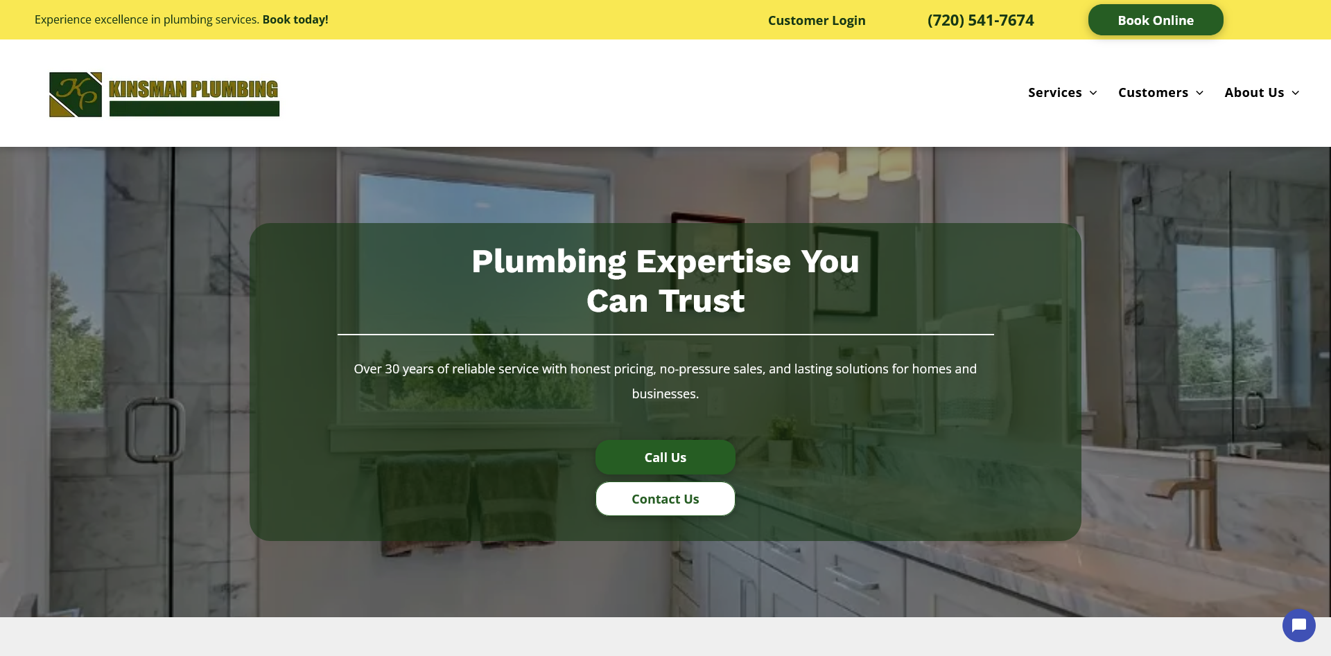 Plumbing Services | Denver, CO | Kinsman Plumbing