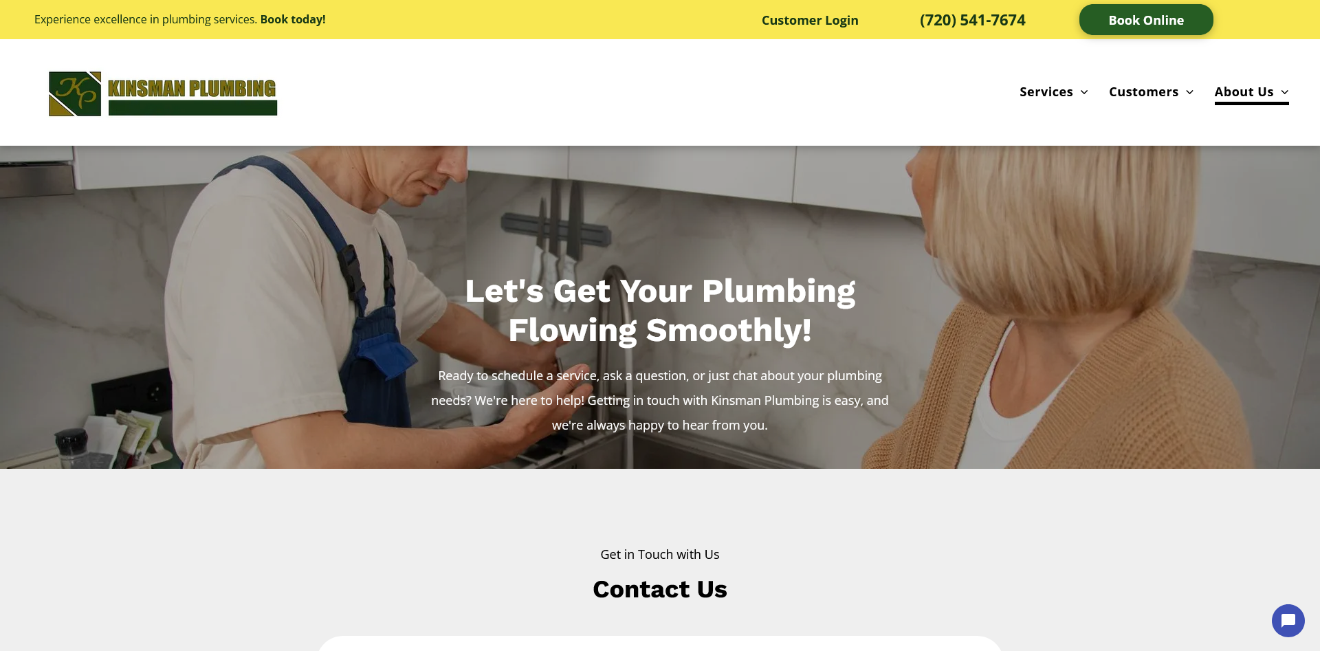 Reach Plumbing Experts | Denver, CO | Kinsman Plumbing