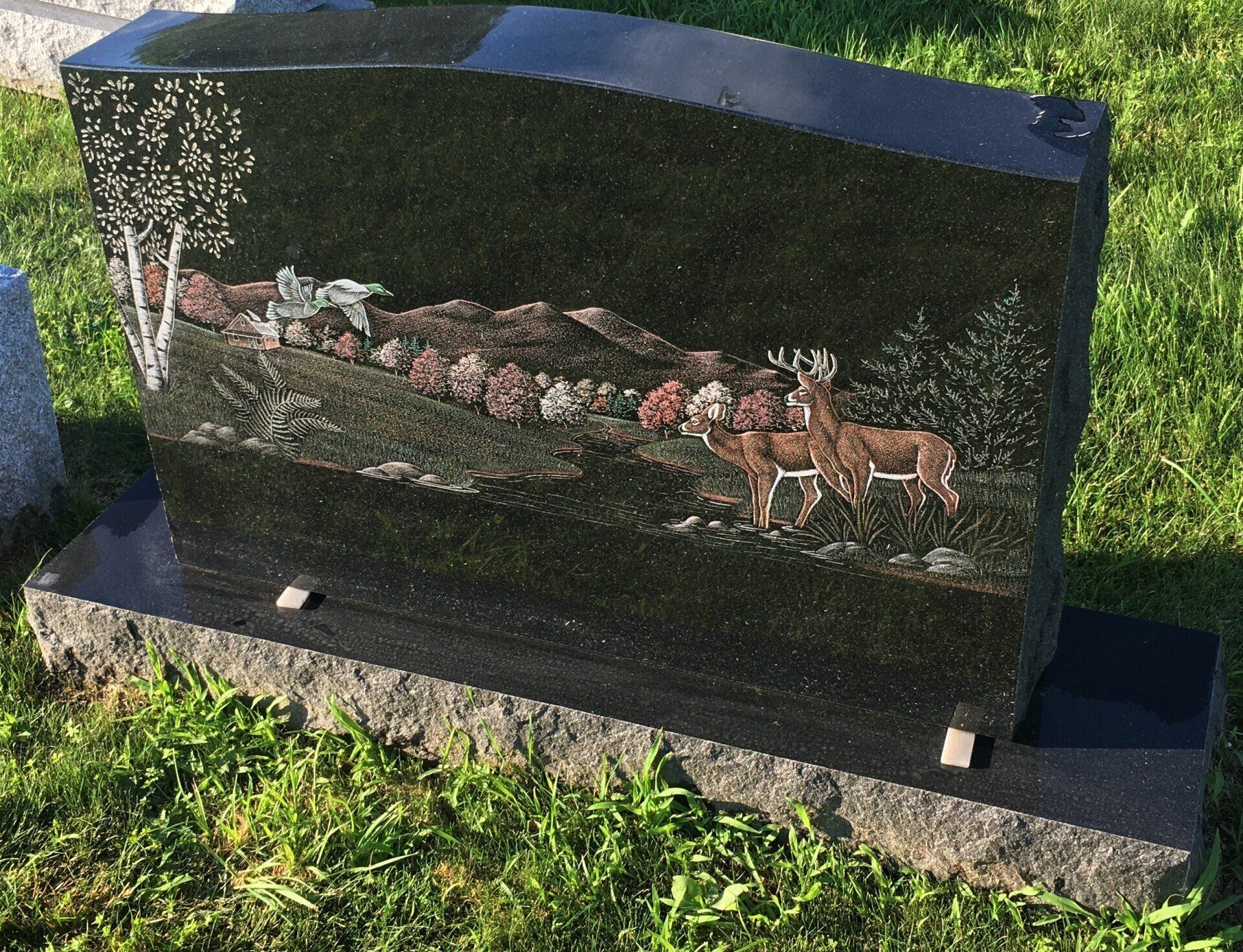 Black Granite Etchings | Champlain Monuments | Vermont
