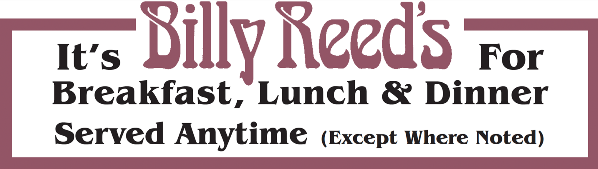 Menu | Billy Reeds Palm Springs - Bliss in Every Bite