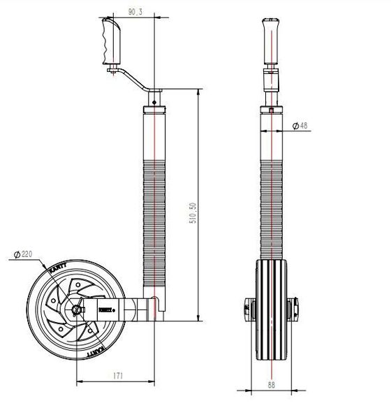The Ultimate Caravan Jockey Wheel by Kartt in Collaboration with The ...