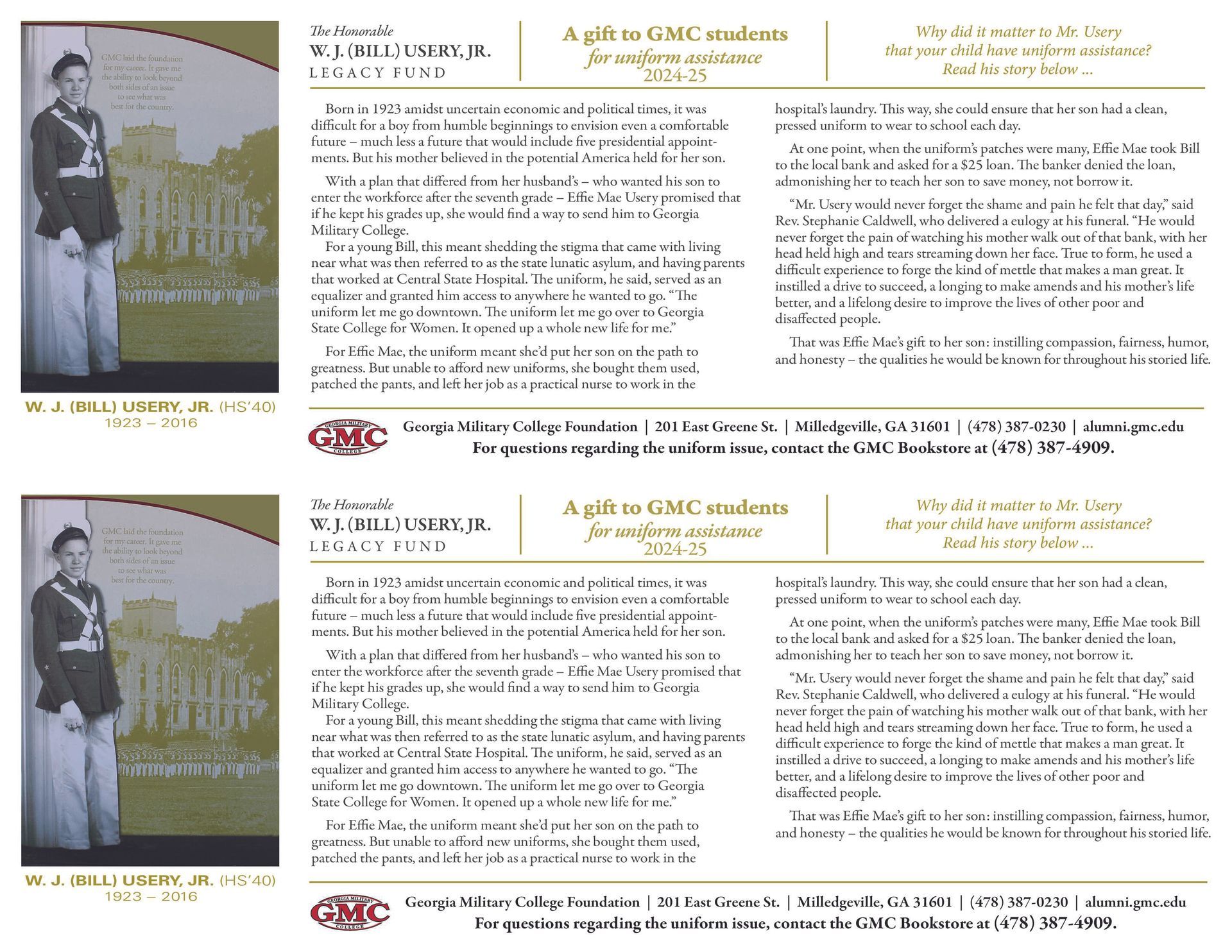 GMC Prep School | Usery Legacy Fund