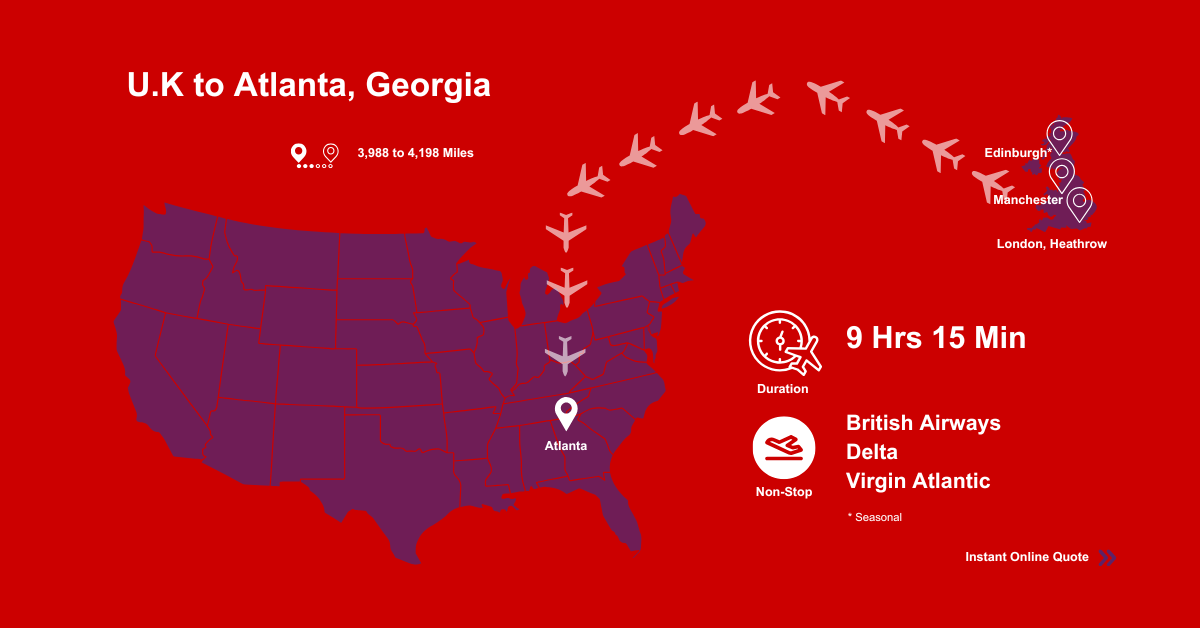 Atlanta Flights | USA | North America Travel Shop