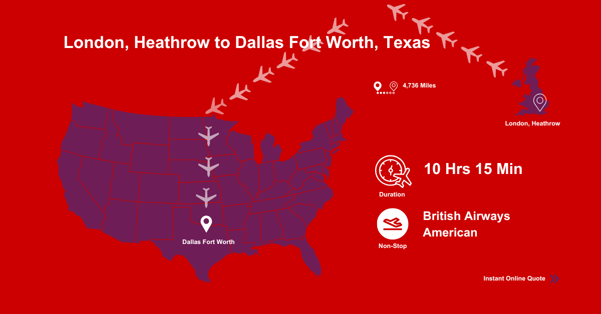Dallas Fort Worth Flights | North America Travel Shop