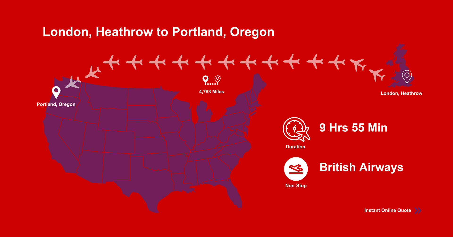 Portland Flights | Book Now | North America Travel Shop
