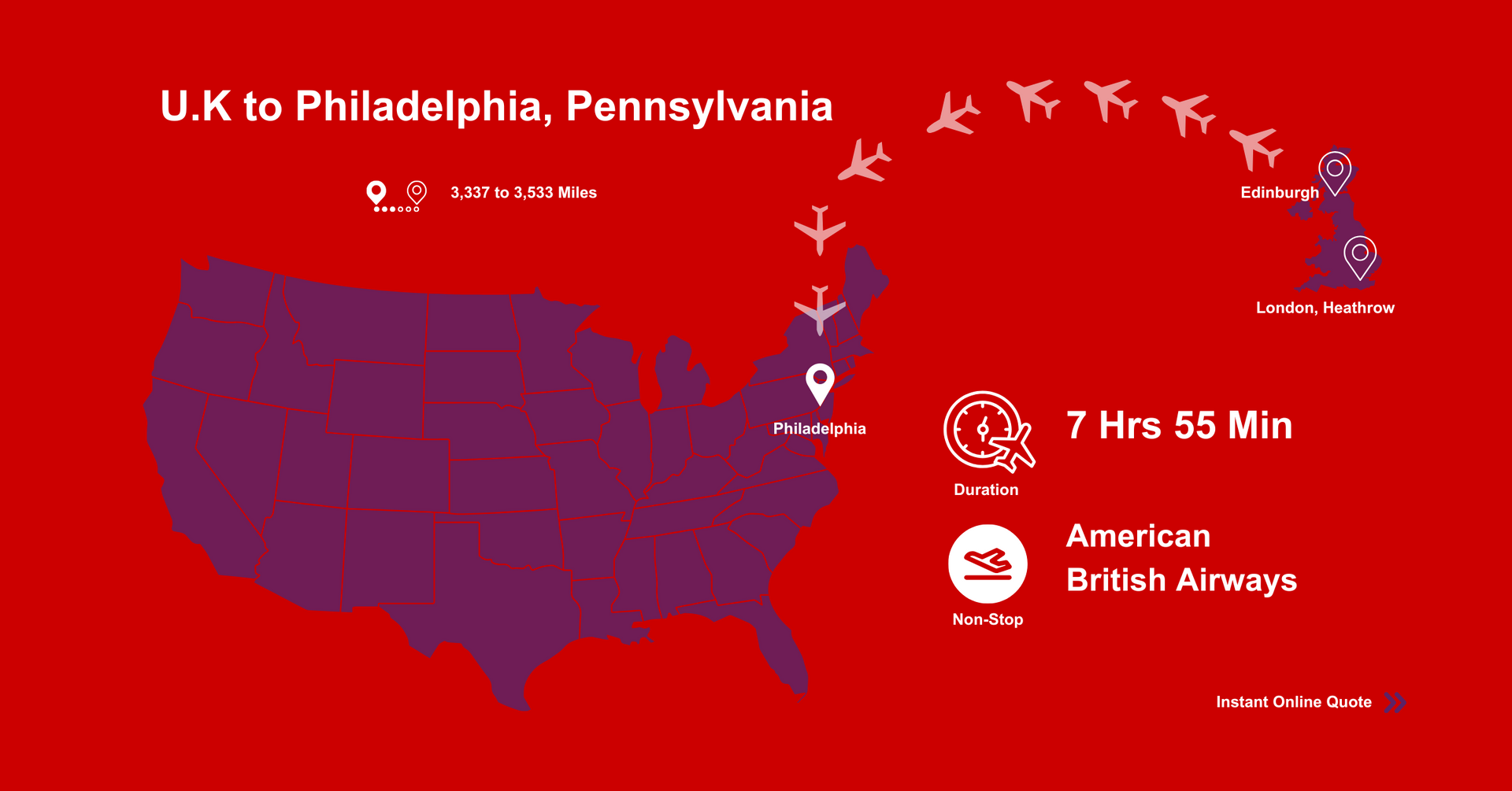 Philadelphia Flights | North America Travel Shop