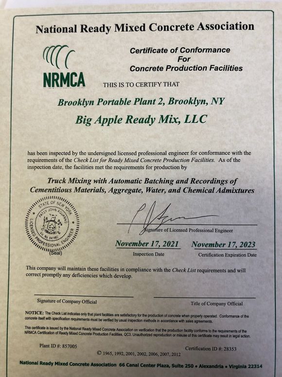 About - Big Apple Ready Mix | New York's #1 Ready-Mix Concrete Supplier
