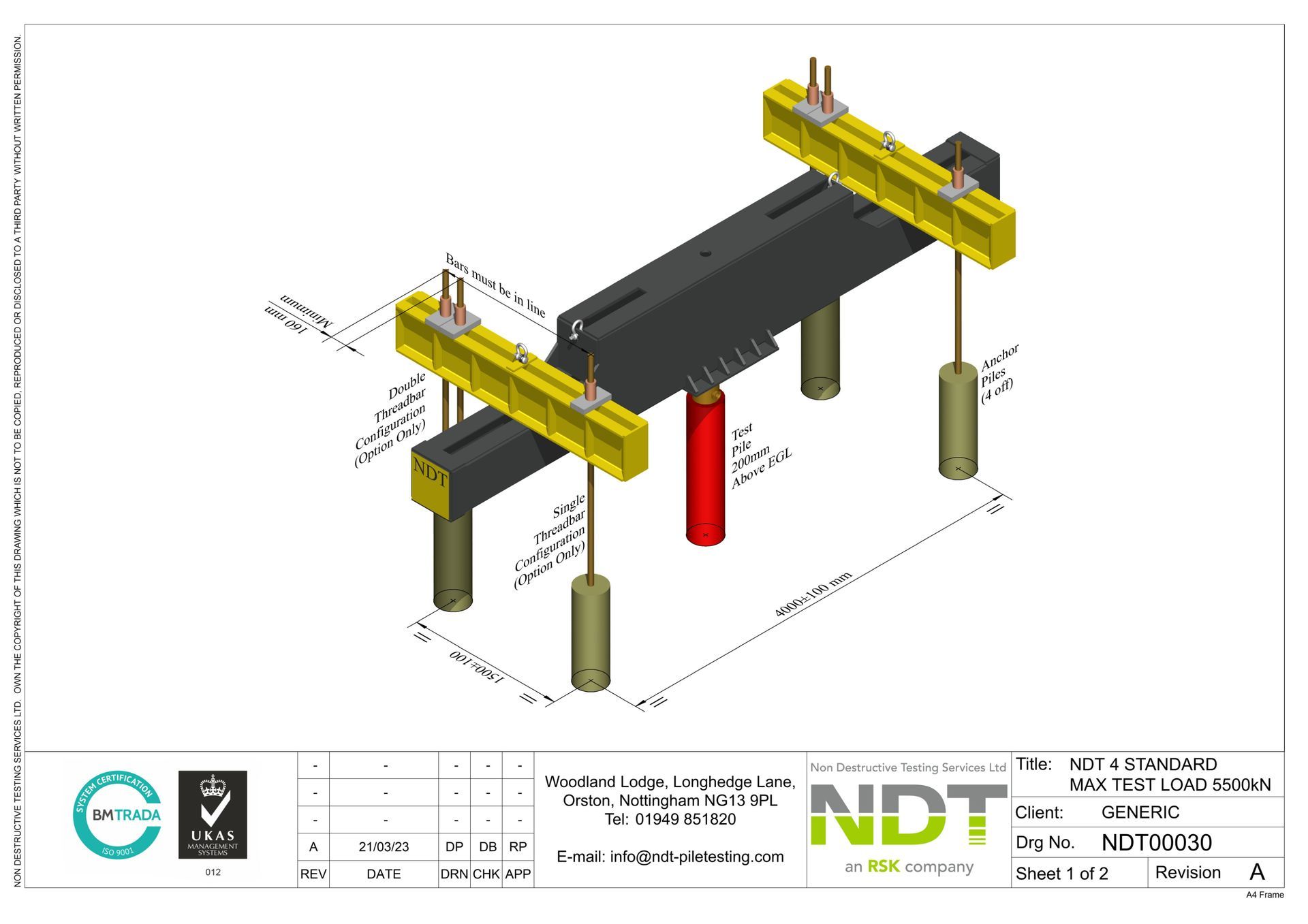 Drawings and schematic layouts of static pile testing by the experts in ...
