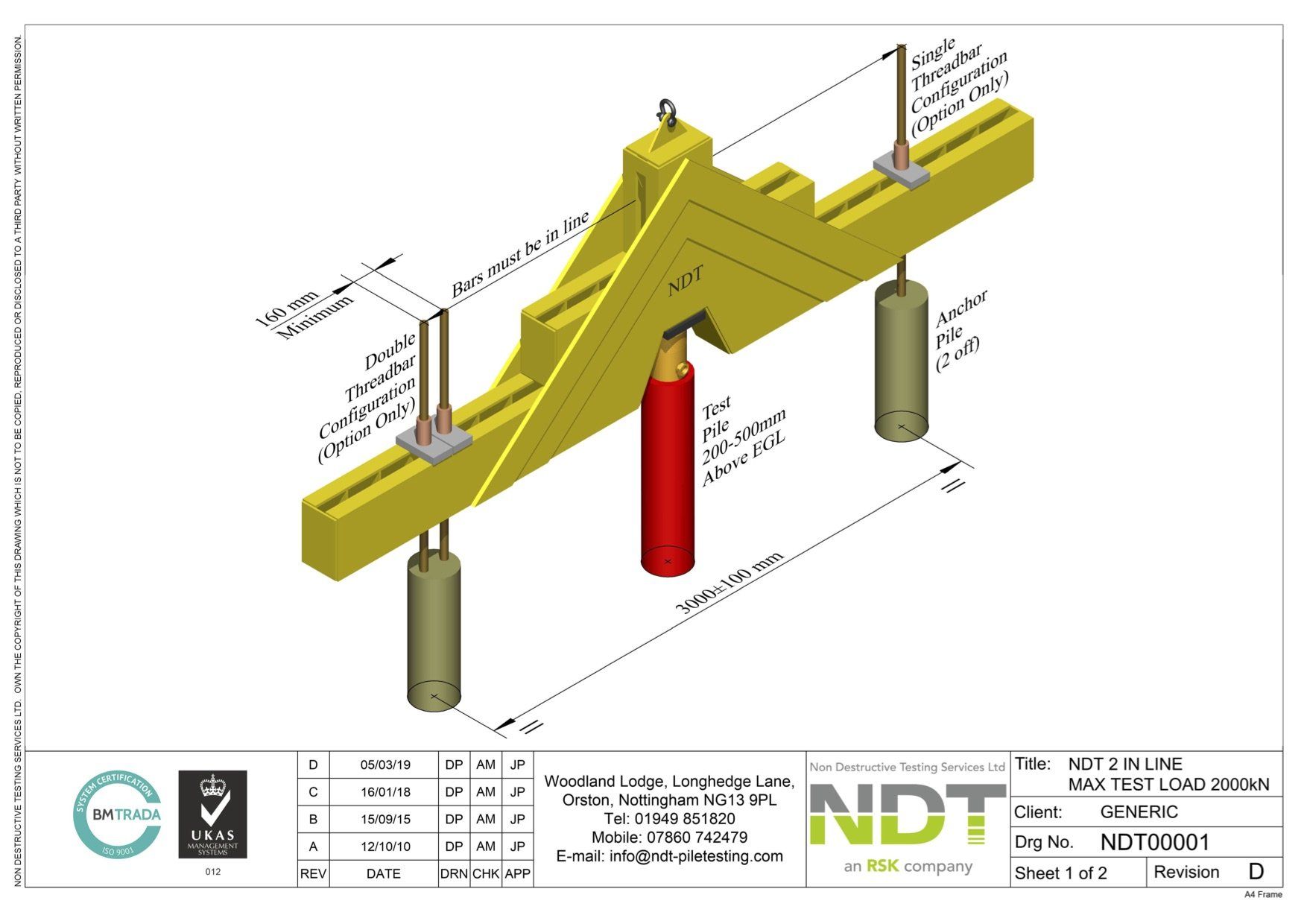 Drawings and schematic layouts of static pile testing by the experts in ...