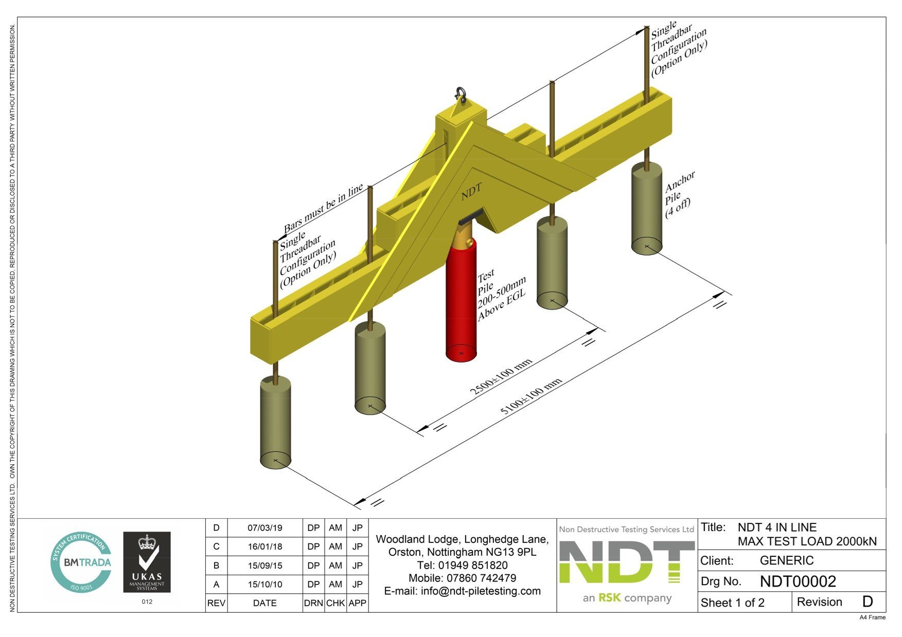 Drawings and schematic layouts of static pile testing by the experts in ...