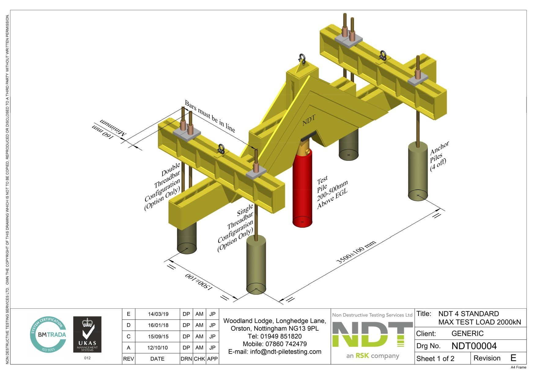 Drawings and schematic layouts of static pile testing by the experts in ...