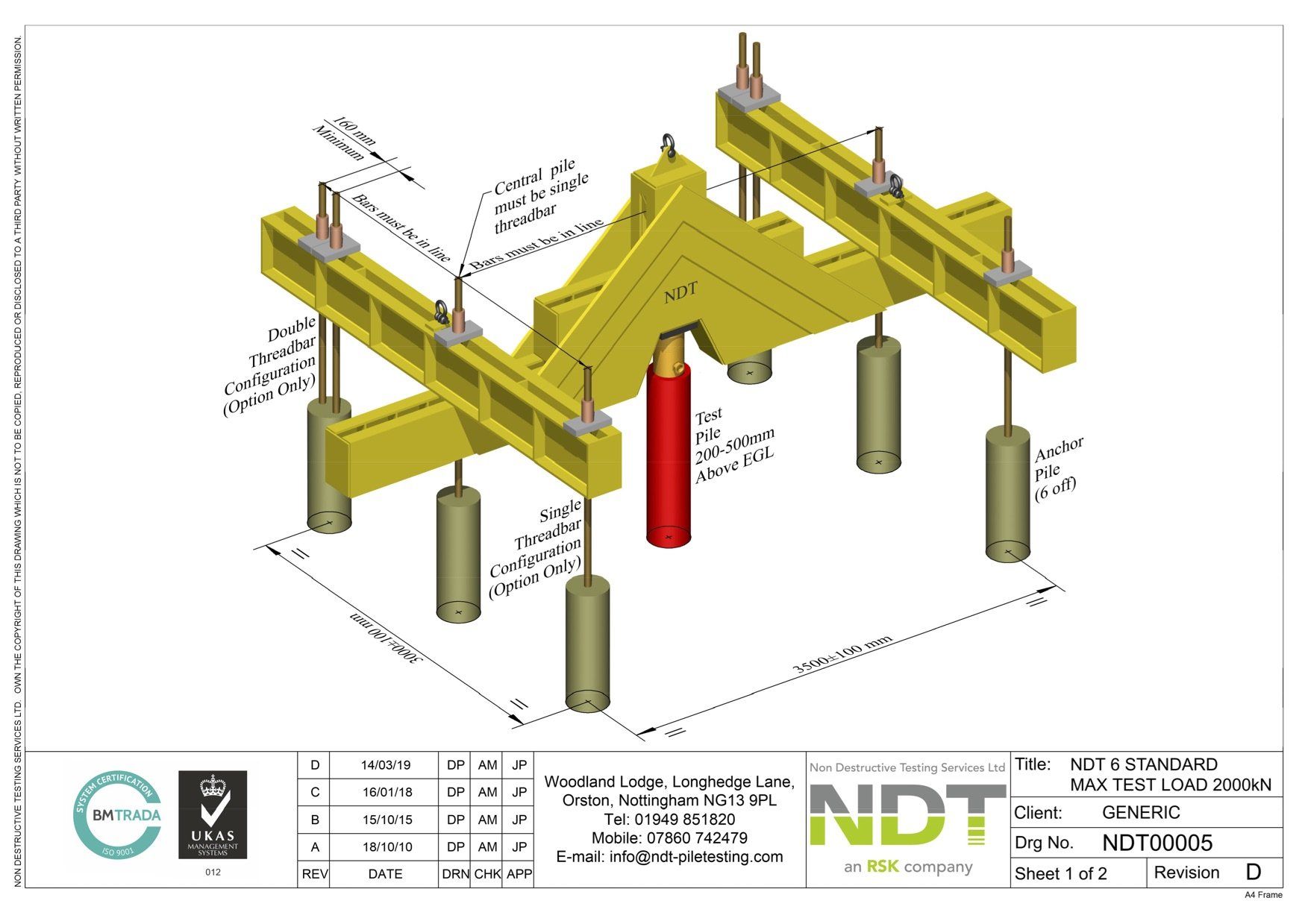 Drawings and schematic layouts of static pile testing by the experts in ...