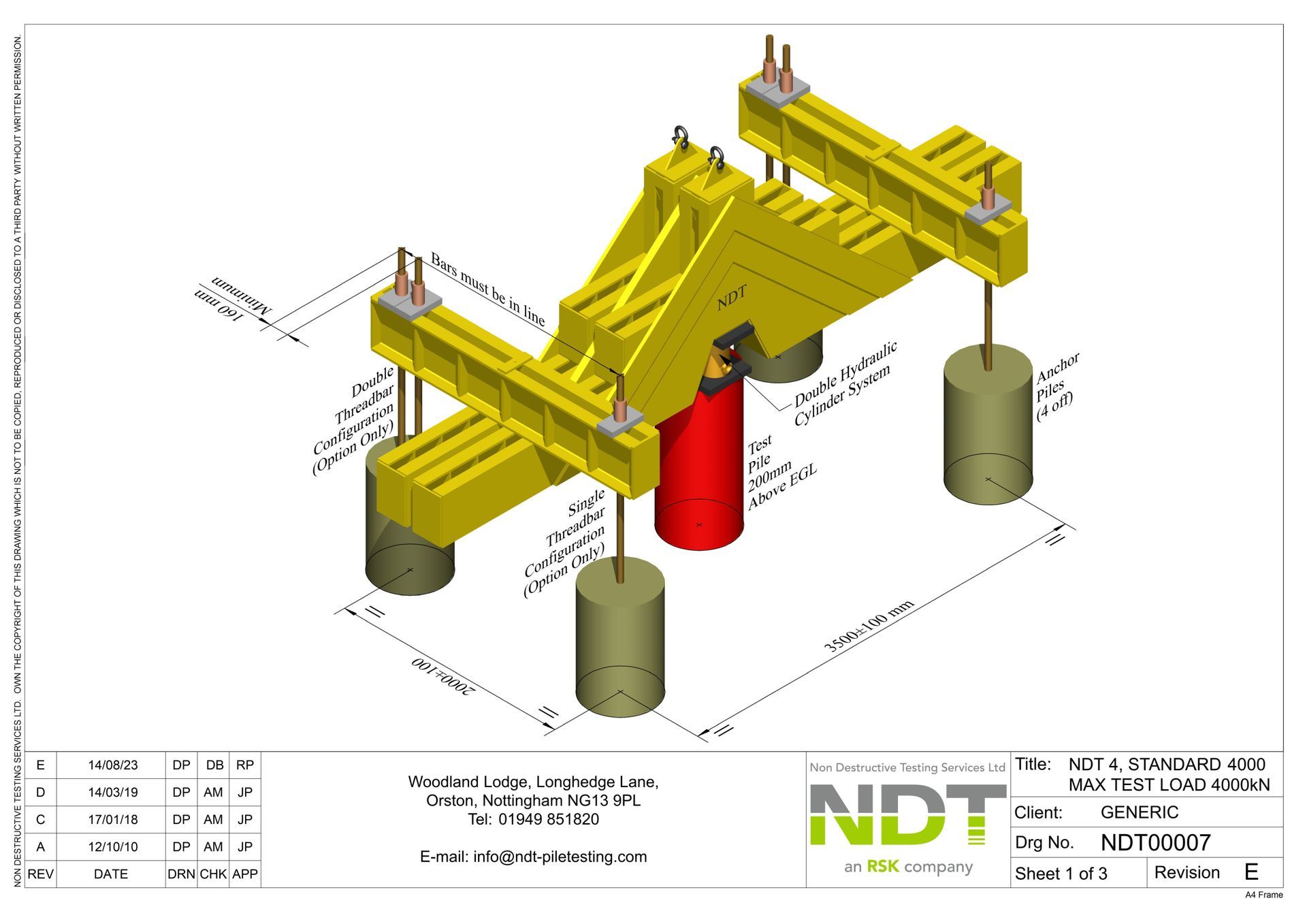 Drawings and schematic layouts of static pile testing by the experts in ...