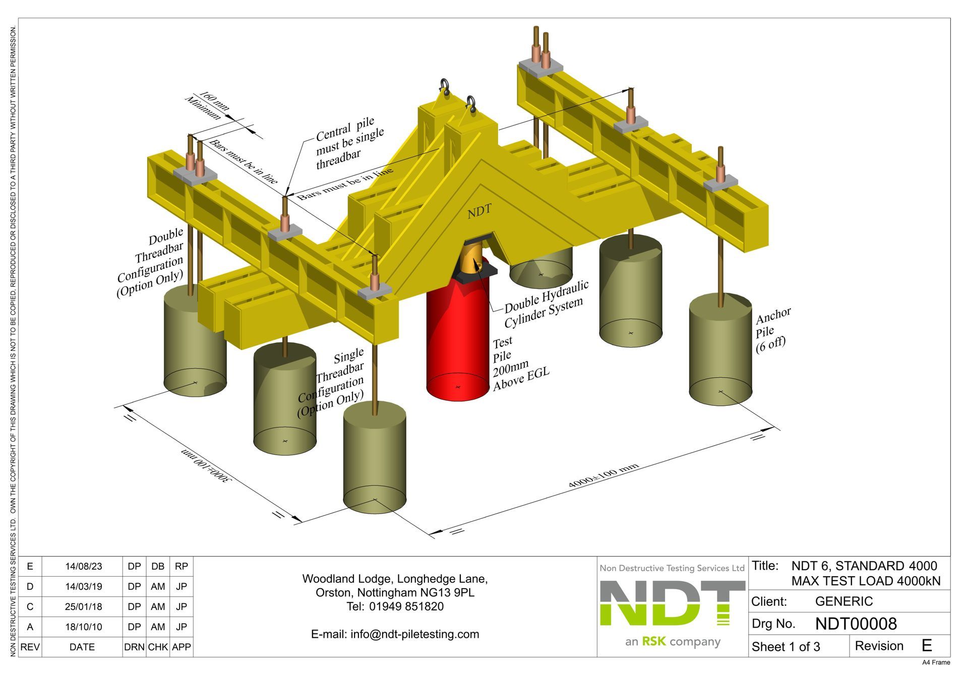 Drawings and schematic layouts of static pile testing by the experts in ...