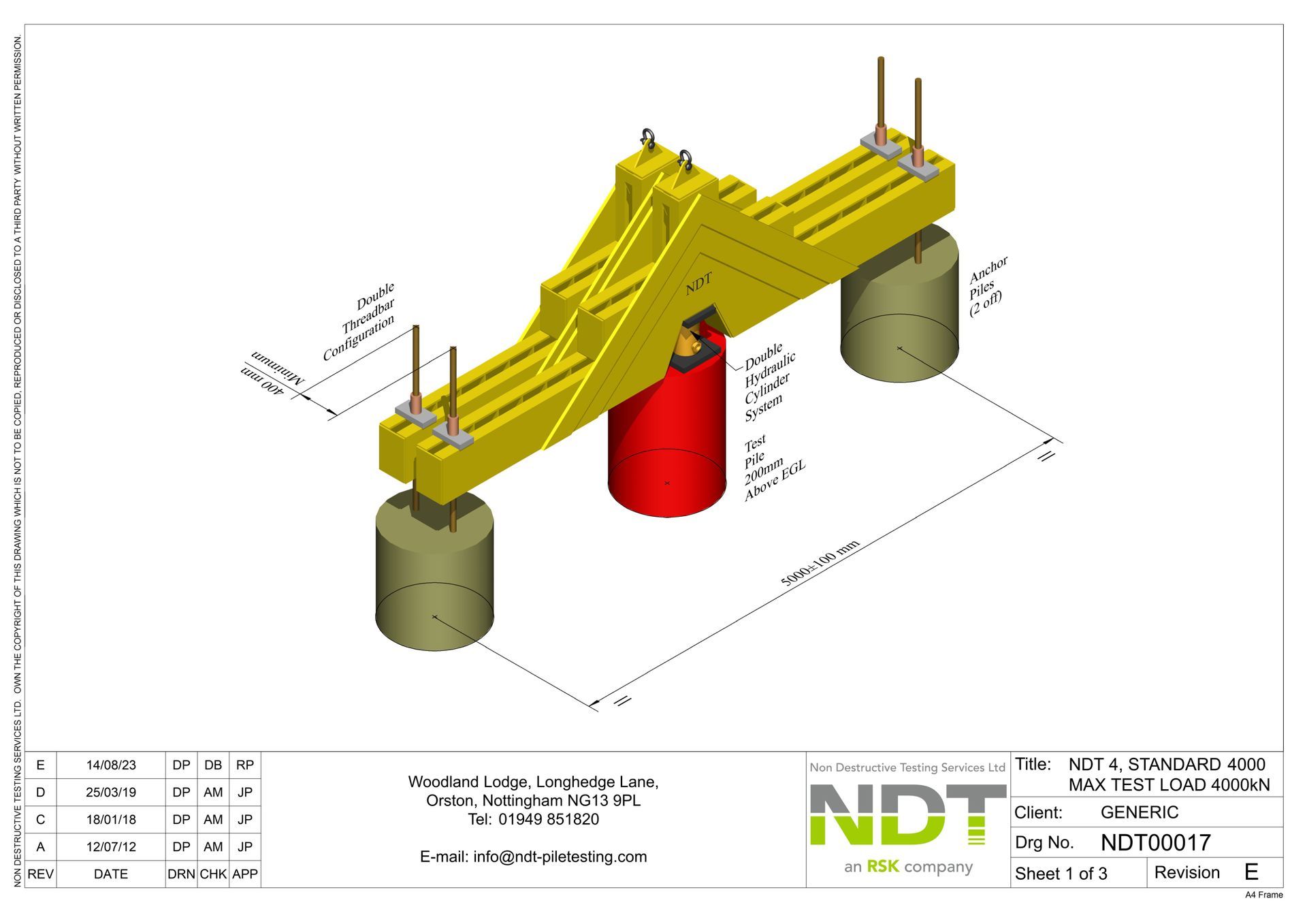 Drawings and schematic layouts of static pile testing by the experts in ...