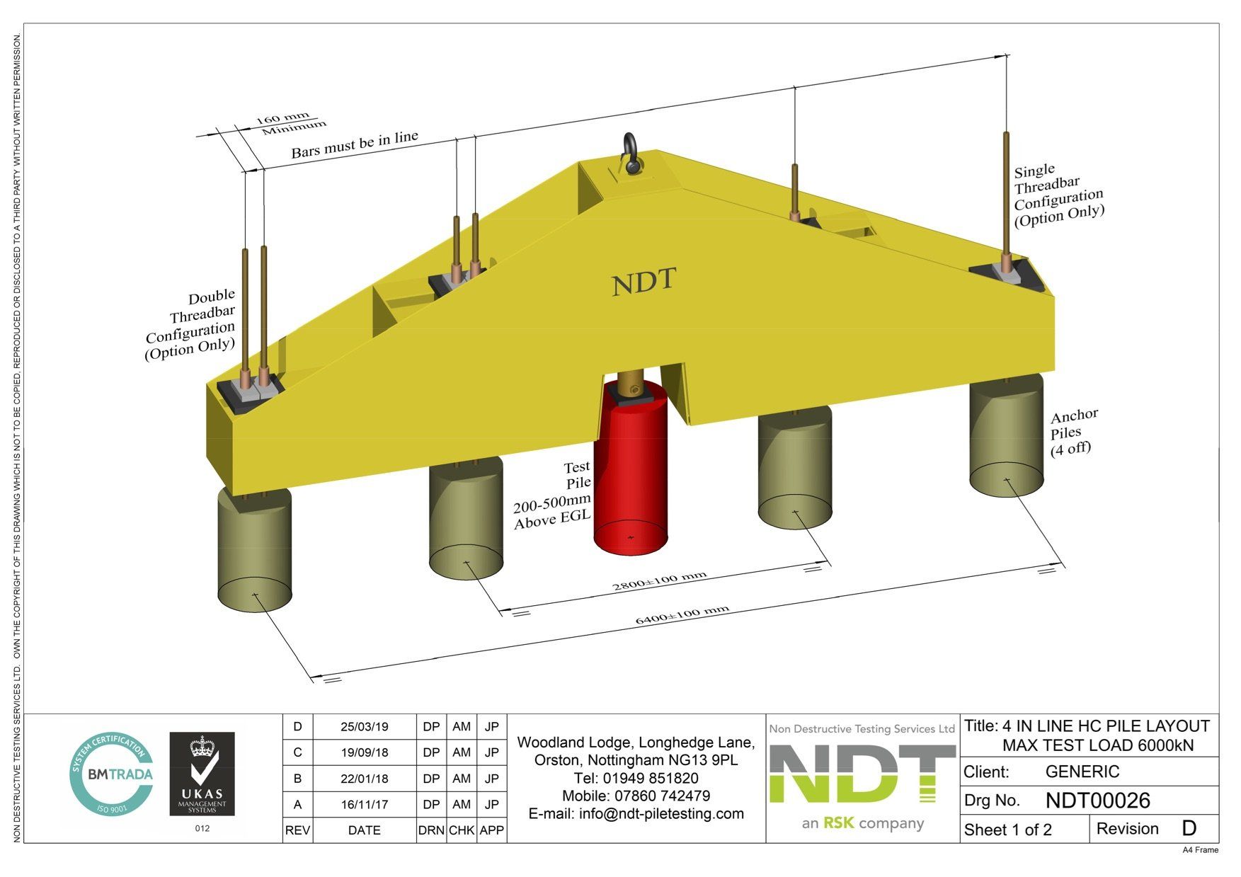 Drawings and schematic layouts of static pile testing by the experts in ...