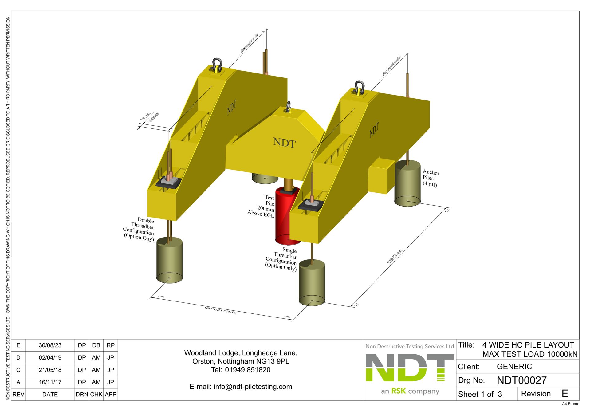 Drawings and schematic layouts of static pile testing by the experts in ...