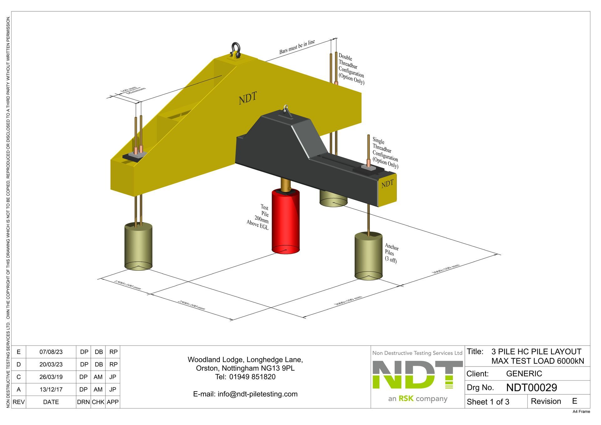 Drawings and schematic layouts of static pile testing by the experts in ...