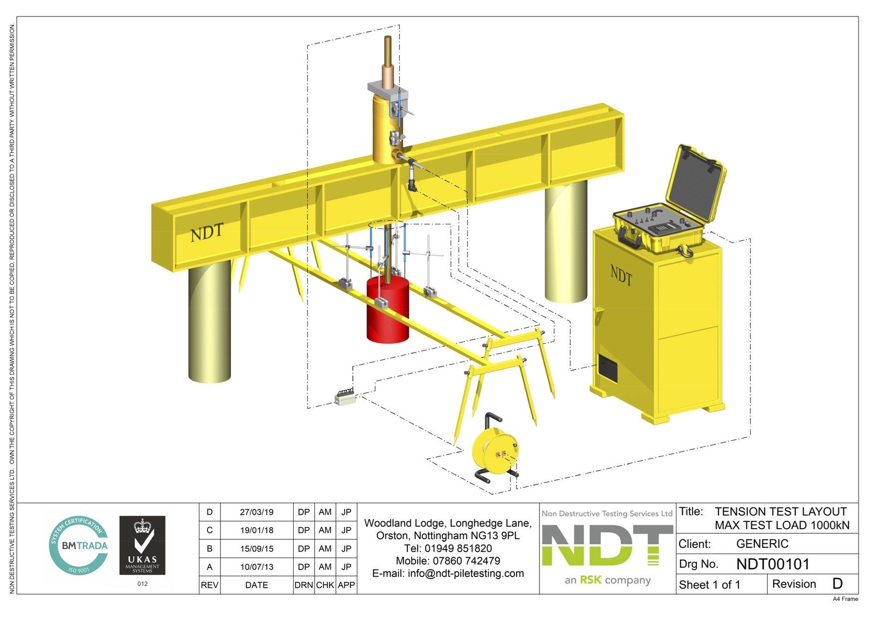 Drawings and schematic layouts of static pile testing by the experts in ...