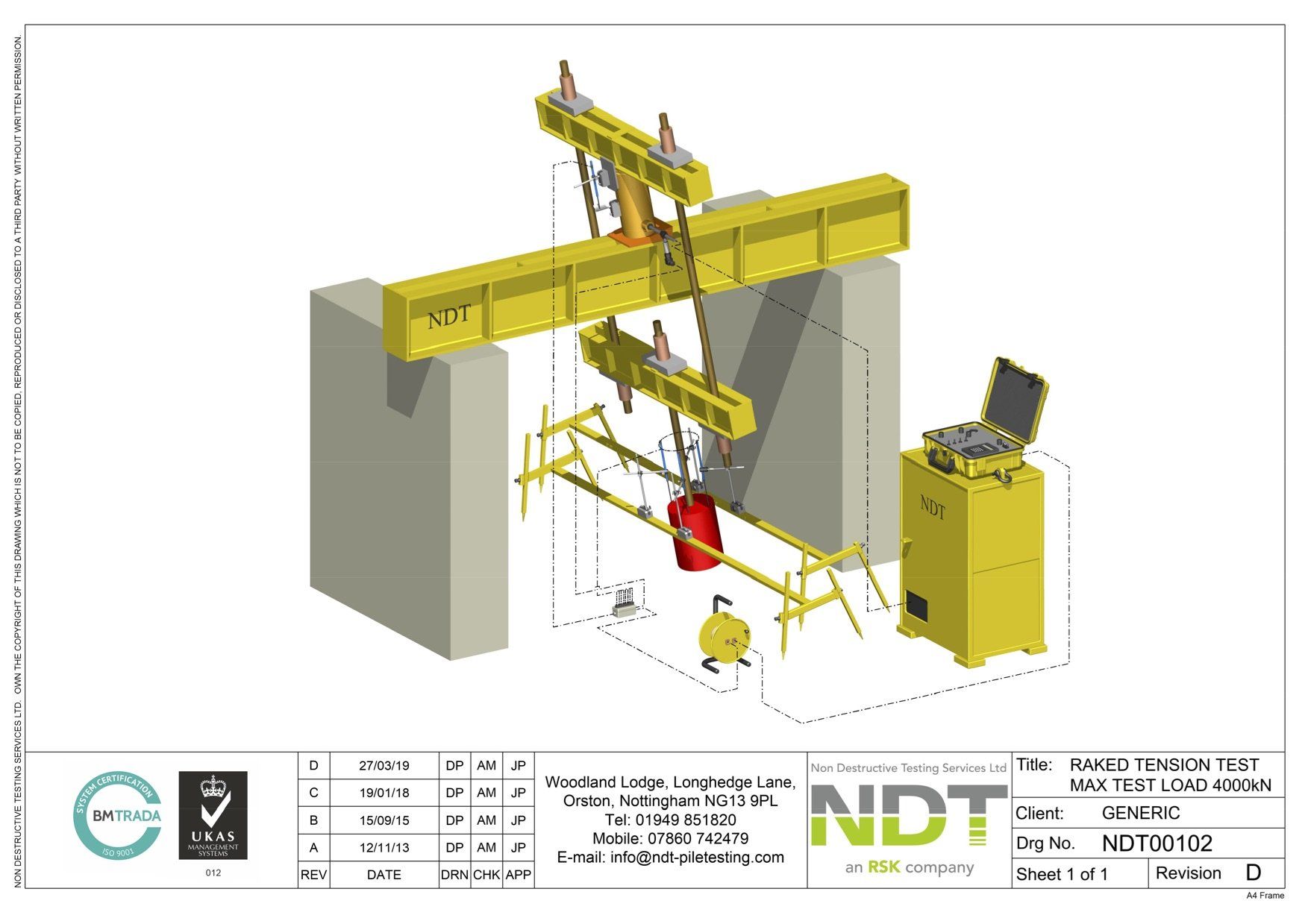 Drawings and schematic layouts of static pile testing by the experts in ...