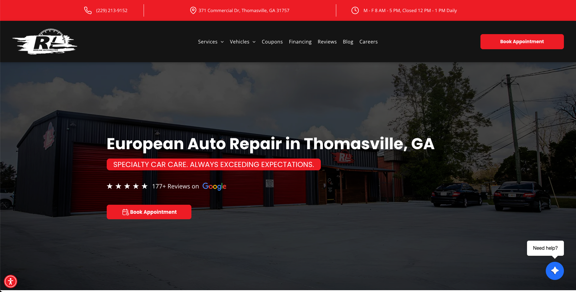 Redline Automotive | Quality Automotive Repair in Thomasville, GA