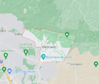 Blackhawk California Map