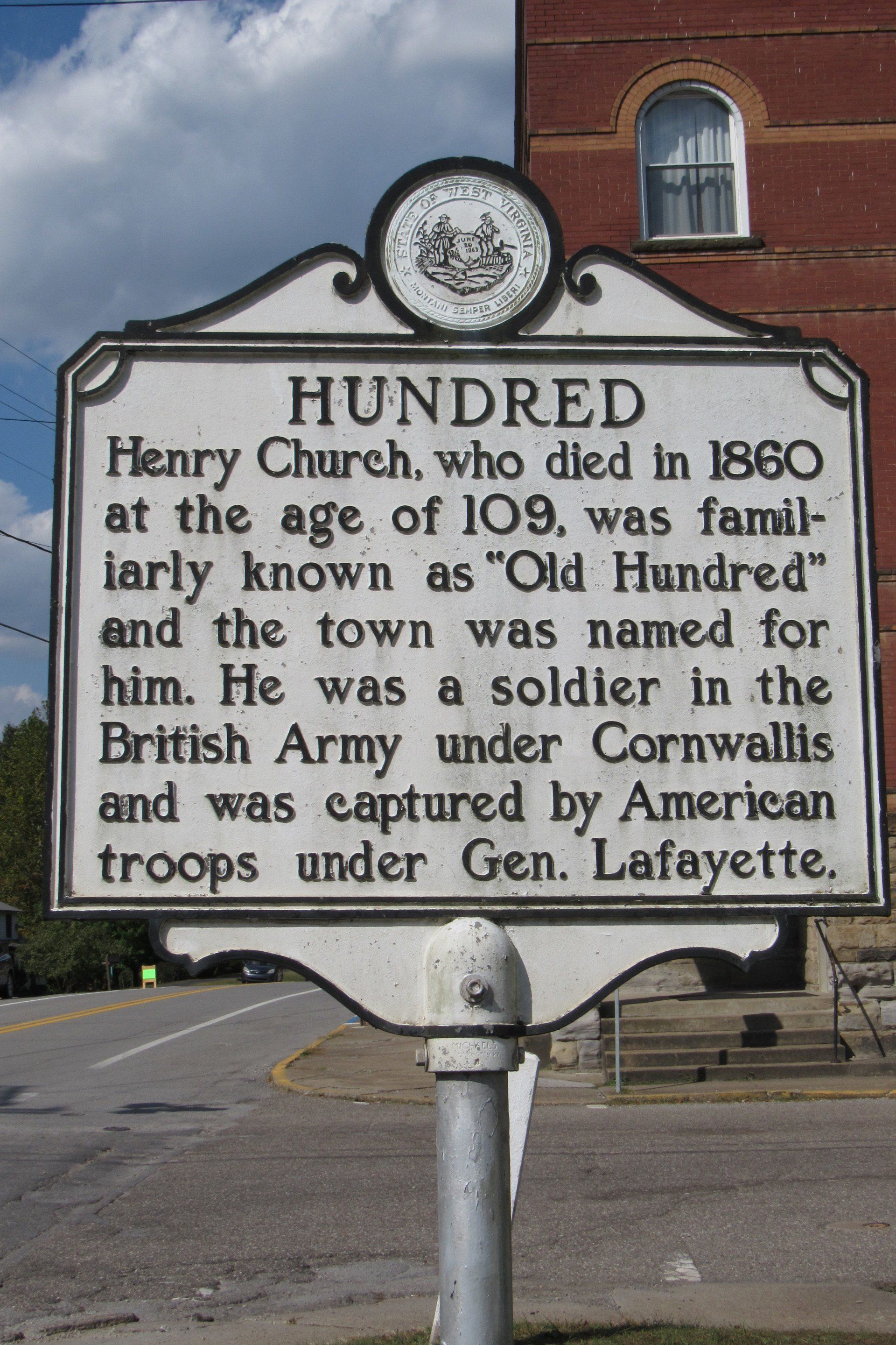 History | Town Of Hundred