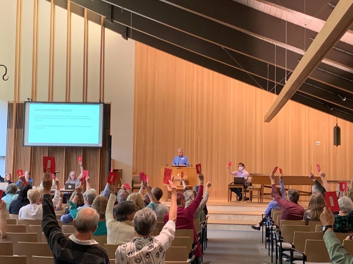 Video of 2023 Annual Congregational Meeting