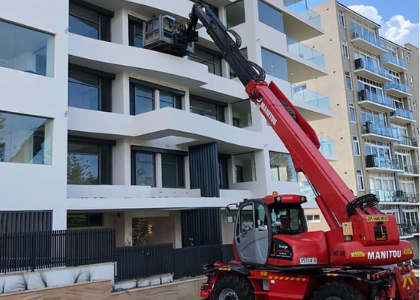How telehandlers are used in construction