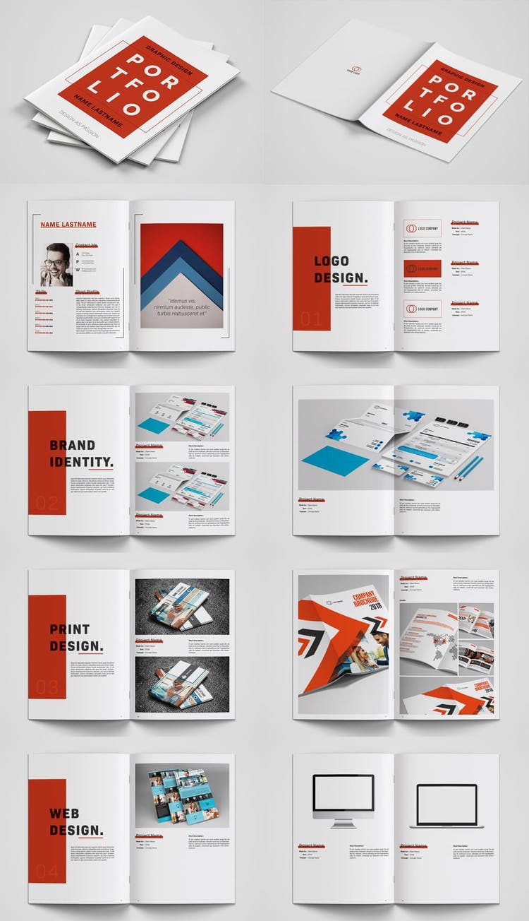 Architecture Portfolio Indesign Template Free