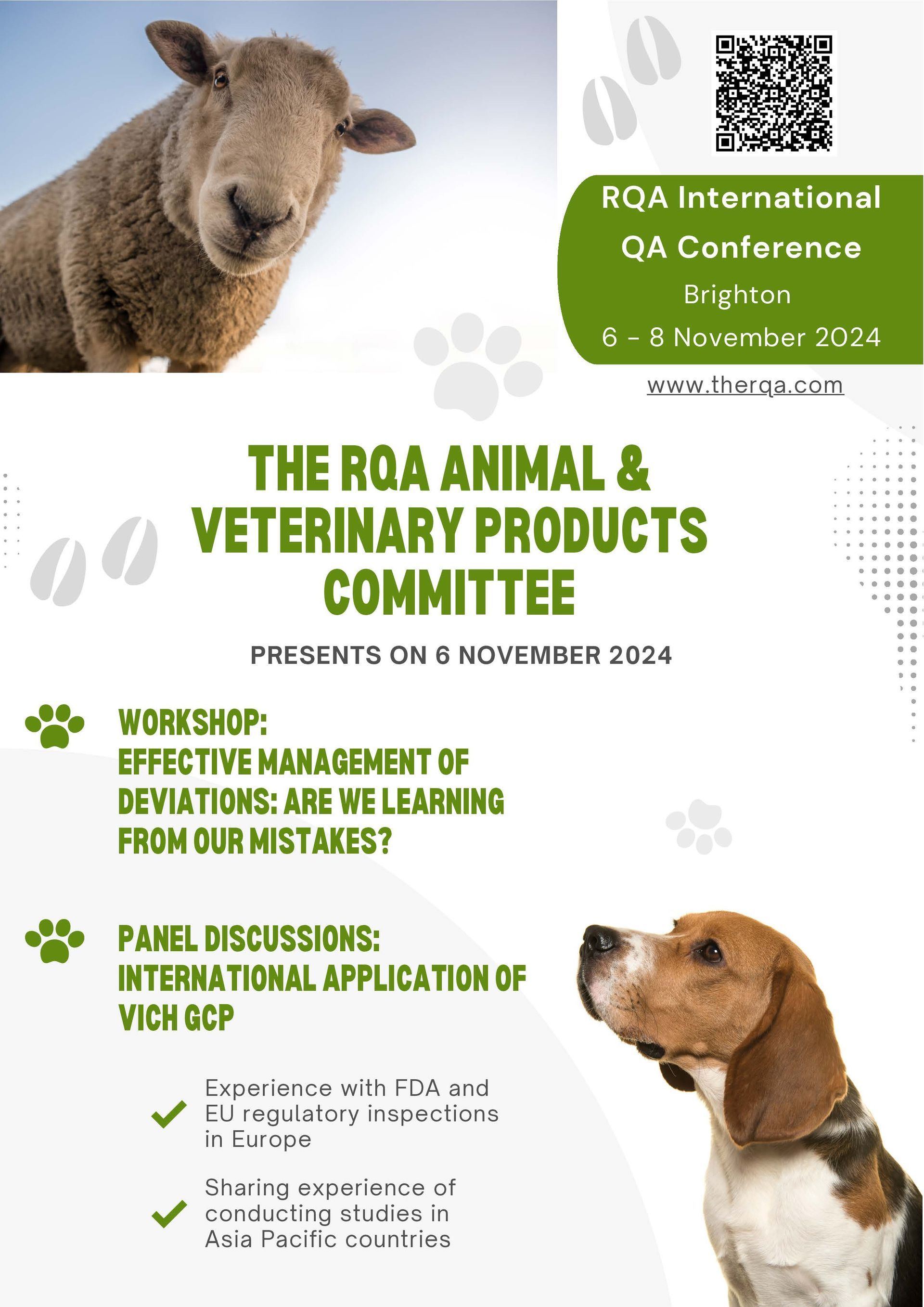 Heading off to the RQA conference, Nov 2024