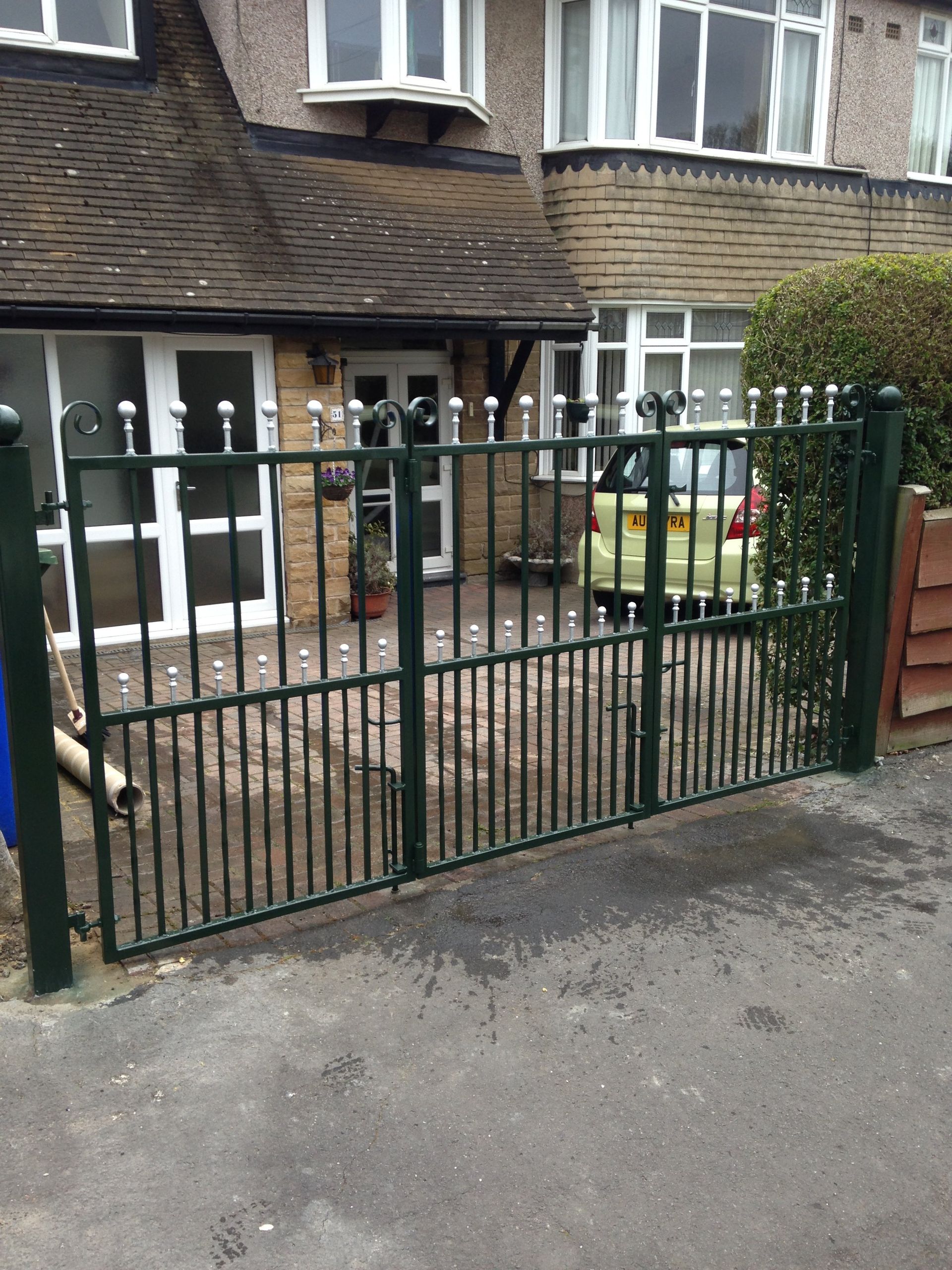 Beautiful wrought iron garden gates and railing installations in South ...