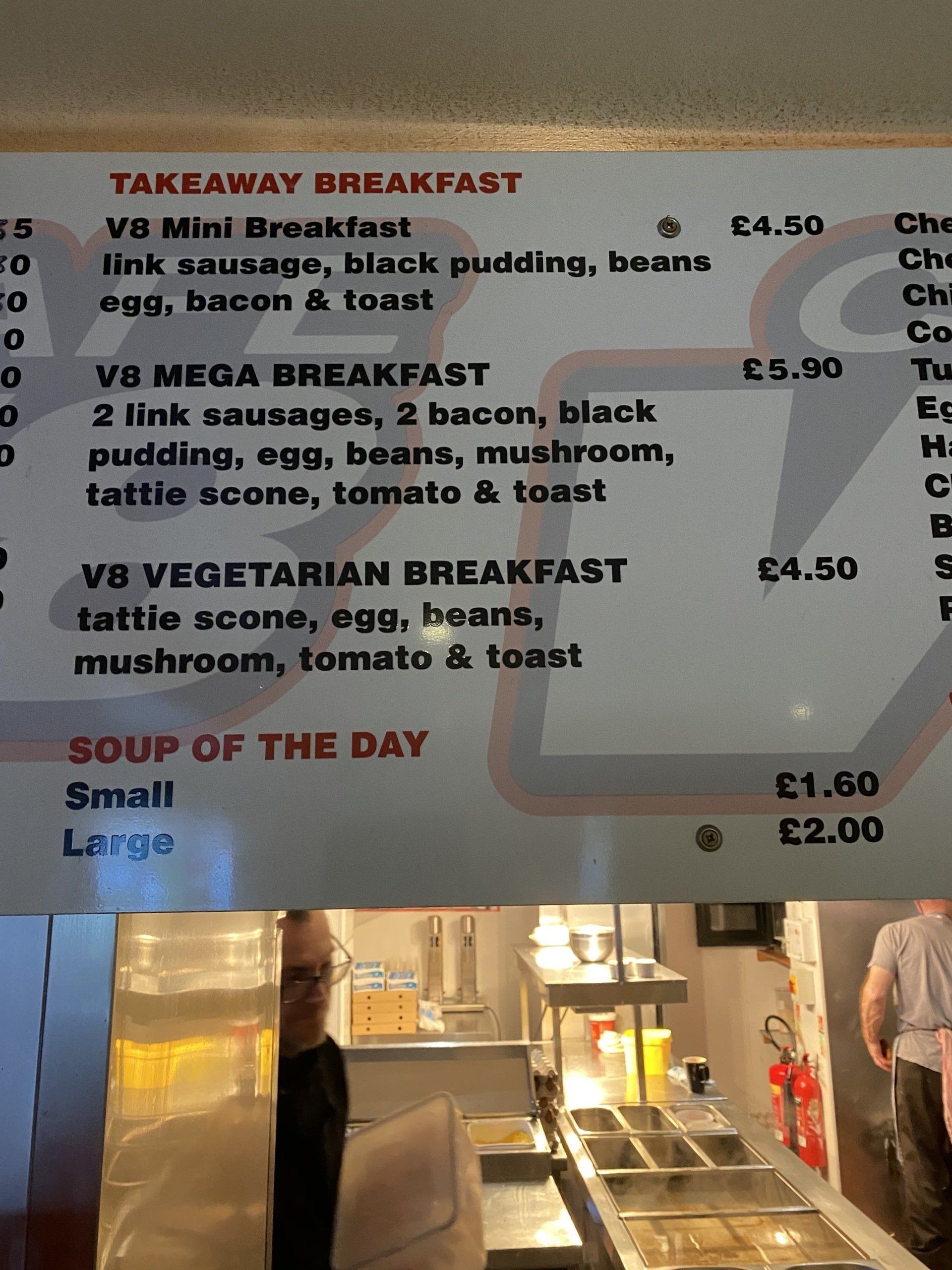 Takeaway | Breakfast | Lunch | Dinner | Inverness