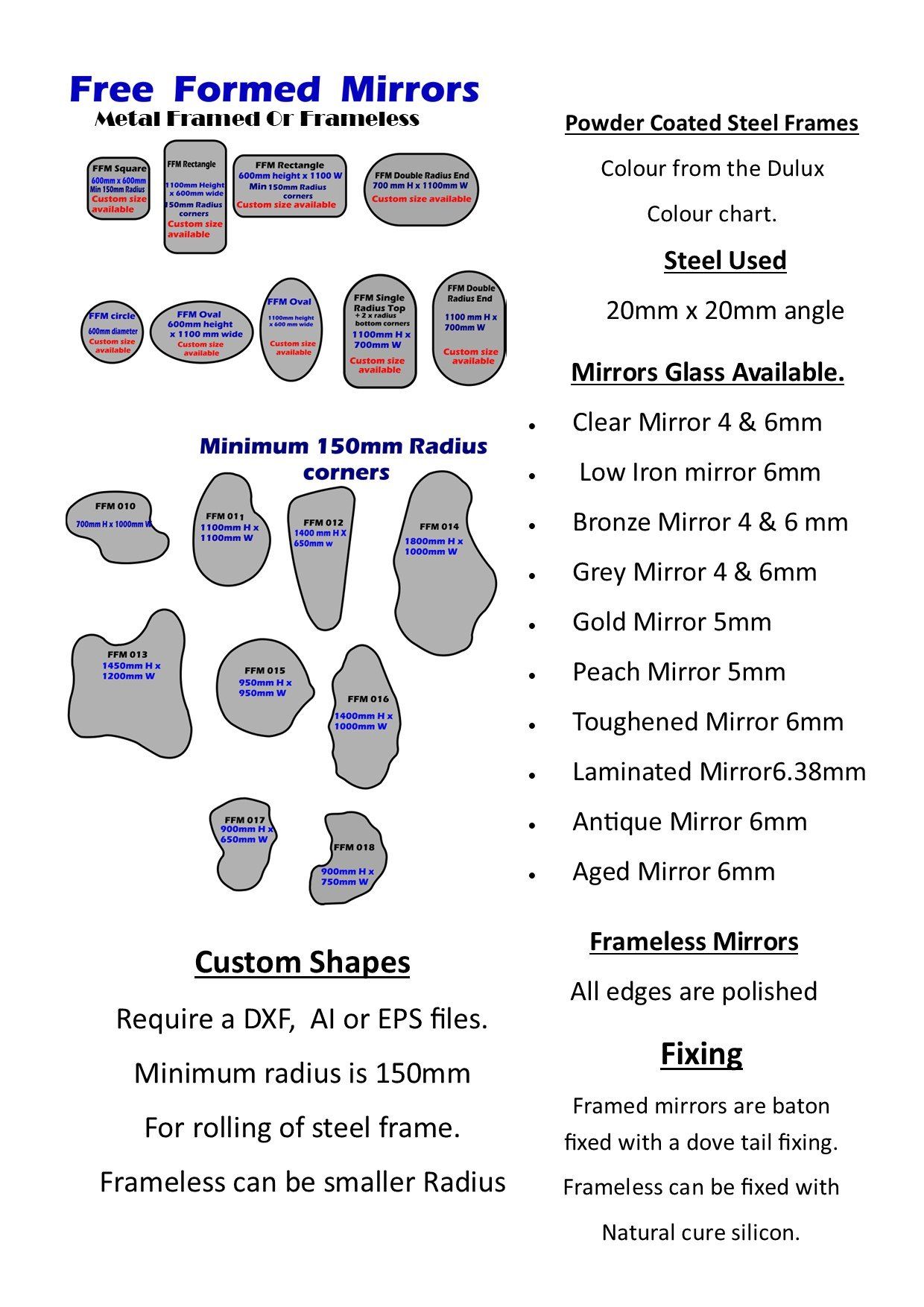 Custom Mirrors and Reflective Glass in Sydney | Spectrum Art Glass