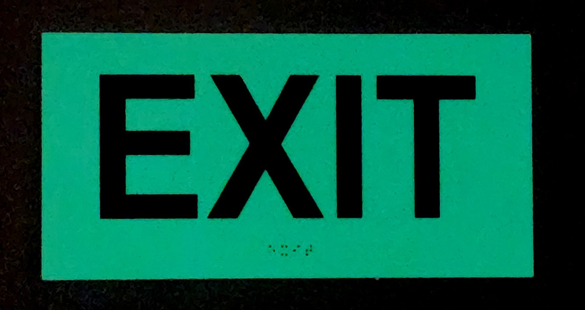 Photoluminescent (Glow) Signage