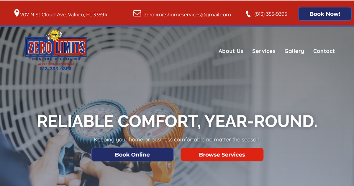 Expert HVAC | Valrico, FL | Zero Limits Heating & Cooling